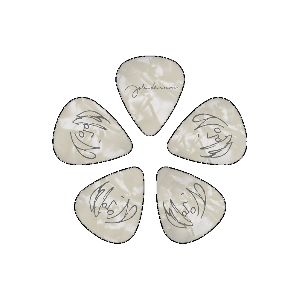John Lennon Signature Guitar Picks Medium Gauge (.70mm), 10-Pack – Bros ...